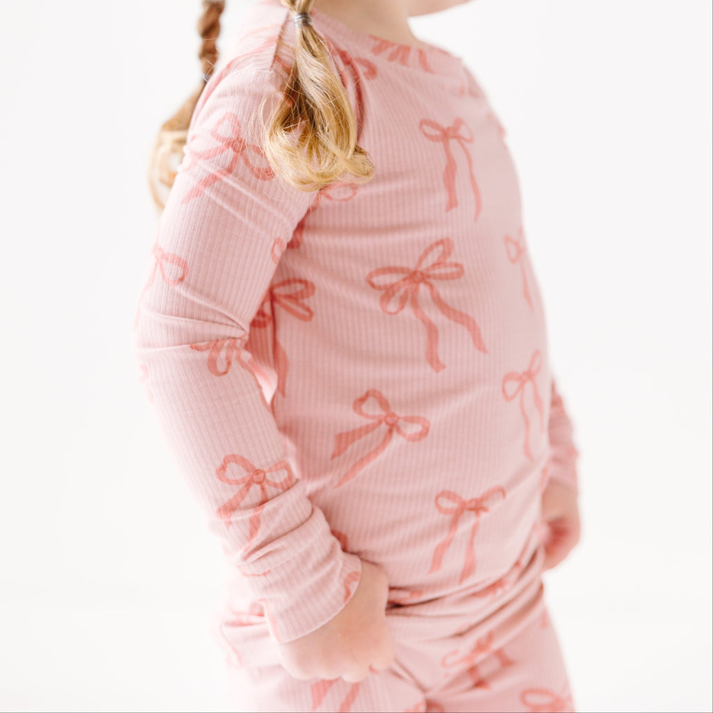 Coquette Bows Small Ribbed Two-Piece Set – Brave Little Ones